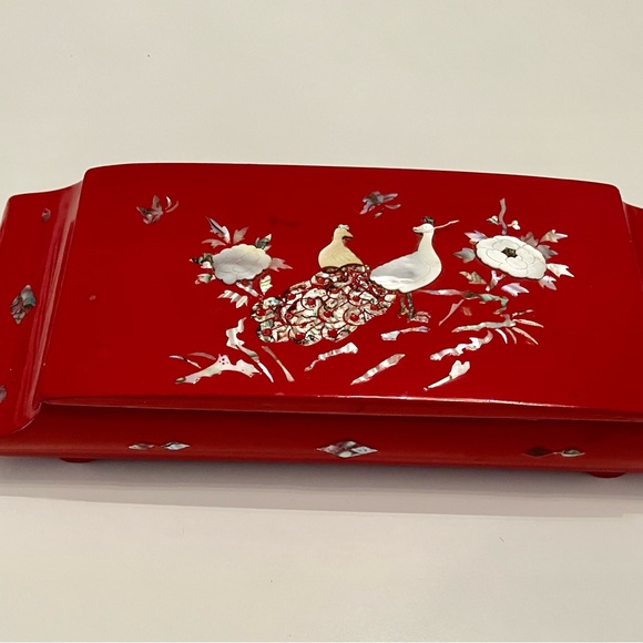 vintage smoker box signed J YOUNG | Accents | Vintage Smoker Box W ...